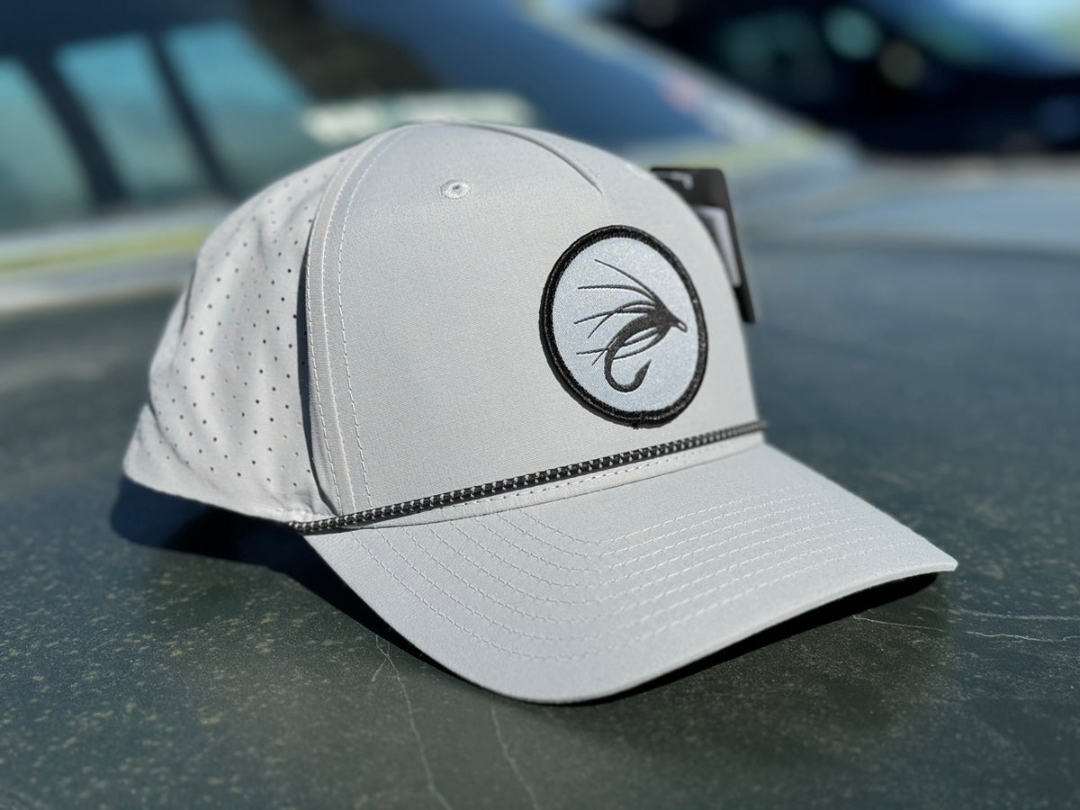 Golden Fly Shop Performance Rope Hat - Silver