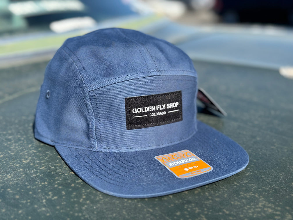 Golden Fly Shop 5-Panel Hat - Light Navy