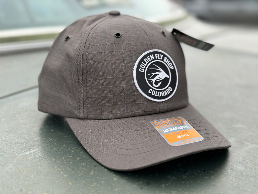 Golden Fly Hat - Charcoal w/ Rubber Patch — Golden Fly Shop
