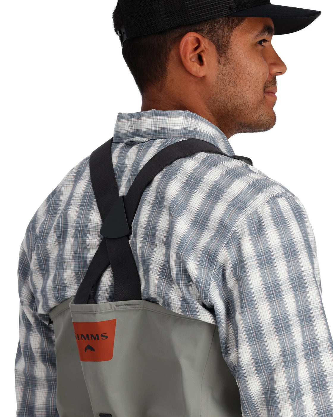 Simms Men's Freestone Stockingfoot Waders - Smoke — Golden Fly Shop